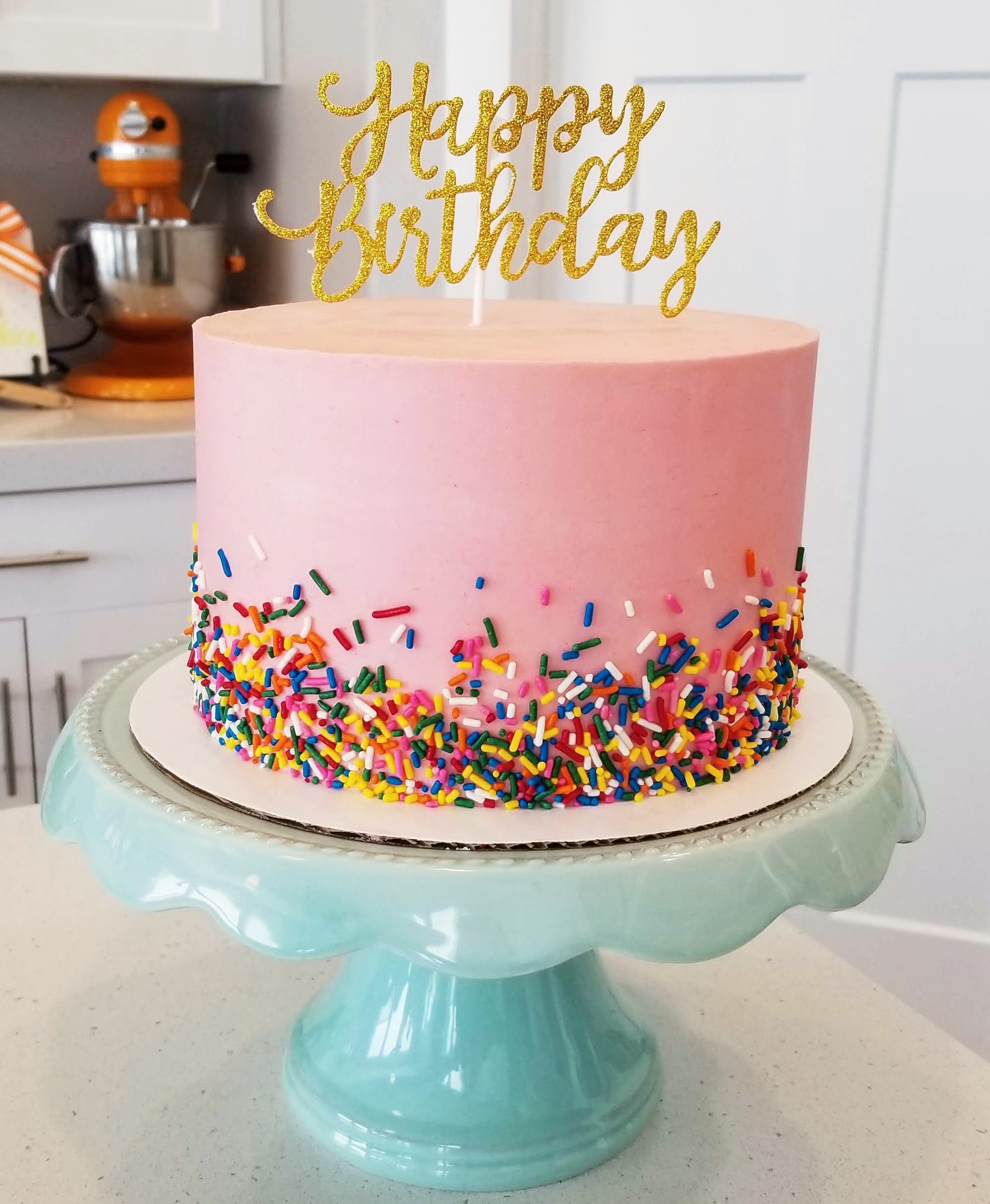 Easy One Bowl Vanilla Cake - Sugared Sentiments